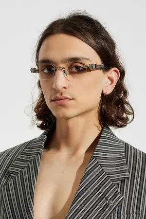 Balmain Arcade Corrective Glasses - Silver