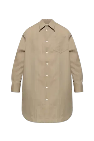 AMI Paris Shirt-style Dress - Beige