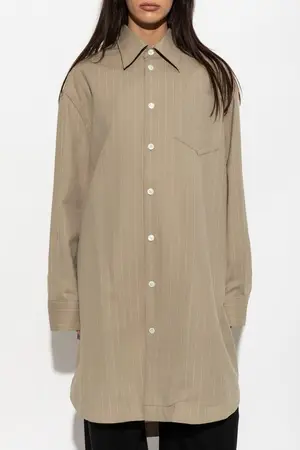 AMI Paris Shirt-style Dress - Beige
