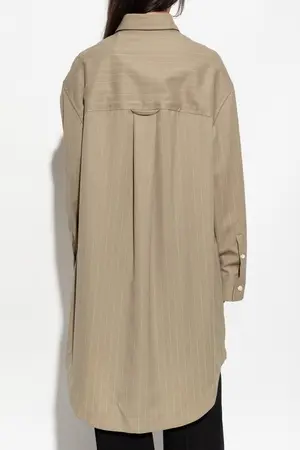 AMI Paris Shirt-style Dress - Beige