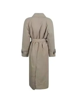 Brunello Cucinelli Belted Long Sleeve Coat