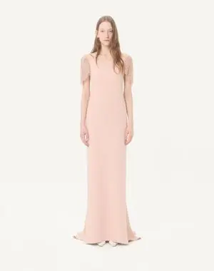 Valentino Garavani Embroidered Couture Cady Long Dress