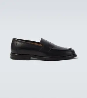 Thom Sweeney Leather Penny Loafers