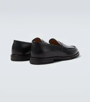 Thom Sweeney Leather Penny Loafers