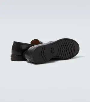 Thom Sweeney Leather Penny Loafers