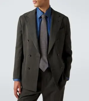 Thom Sweeney Printed Silk Tie