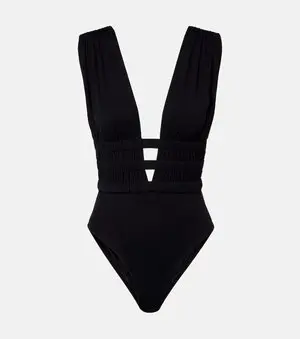 Alaïa Shirred Bodysuit - Black