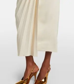 Roberto Cavalli Pleated Midi Skirt