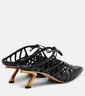 FERRAGAMO Cirry Leather Mules