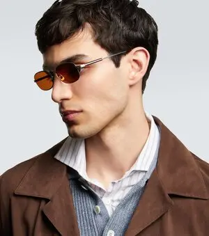 Brunello Cucinelli Oval Sunglasses
