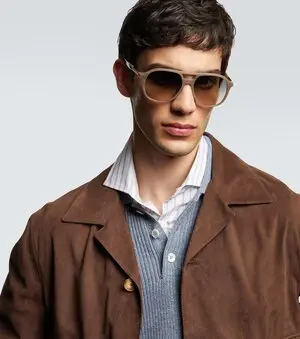 Brunello Cucinelli Aviator Sunglasses
