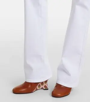 FRAME The Rodeo Bootcut Jeans - White