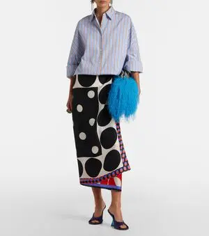 Dries Van Noten Leather-trimmed Crossbody Bag
