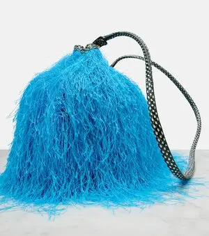 Dries Van Noten Leather-trimmed Crossbody Bag
