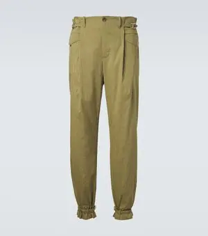 KIKO KOSTADINOV Egreta Striped Cotton-blend Tapered Pants