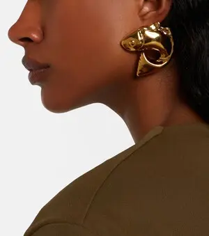 Jacquemus Poisson Earrings - Gold