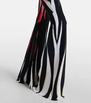 Roberto Cavalli Printed Halterneck Jumpsuit