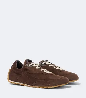 Bottega Veneta Orbit Flash Suede Sneakers - Brown