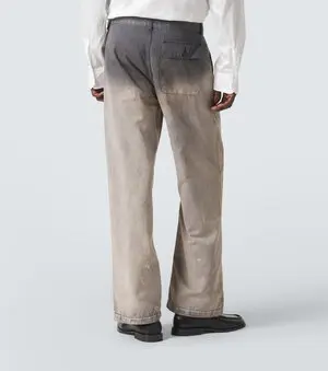 Our Legacy Rig Distressed Faded Wide-leg Pants - Beige