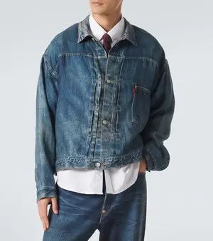 Junya Watanabe X Levi's® Trompe L'oeil Linen Jacket - Blue