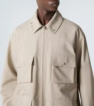 Auralee Wool Blouson Jacket - Beige