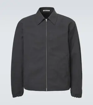 Auralee Wool Blouson Jacket - Grey