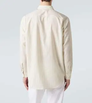 Auralee Striped Wool Shirt