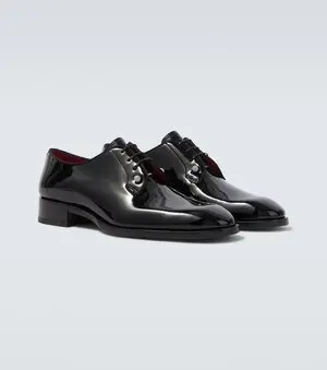 Christian Louboutin Silver Tone Derbys For Men