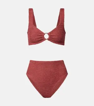 Hunza G Nadine Metallic Bikini - Pink