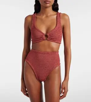 Hunza G Nadine Metallic Bikini - Pink