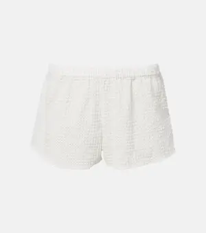 Hunza G Resort Seersucker Shorts - White