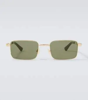 Bottega Veneta Classic Rectangular Sunglasses - Gold