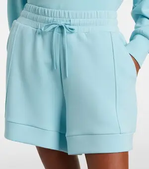 Varley Atrium Jersey Shorts Coffee Bean - Blue