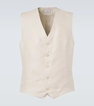 Brunello Cucinelli Fitted Vests For Men