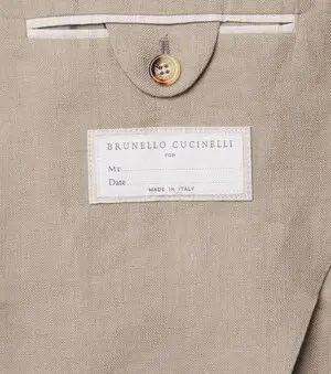 Brunello Cucinelli Linen Blazer - Grey