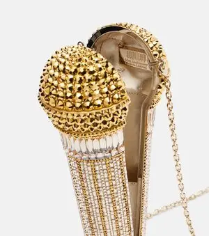 Judith Leiber Microphone Crystal Clutch