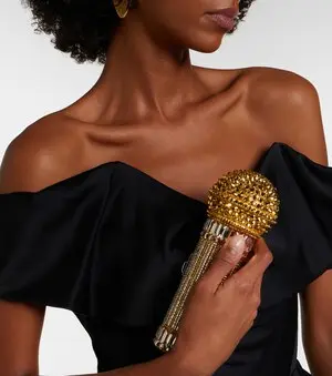 Judith Leiber Microphone Crystal Clutch
