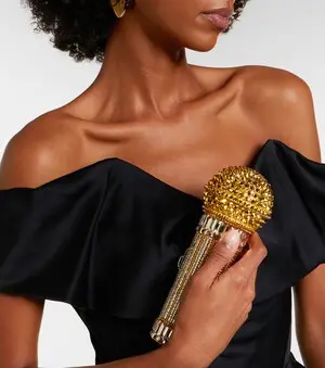 Judith Leiber Microphone Crystal Clutch