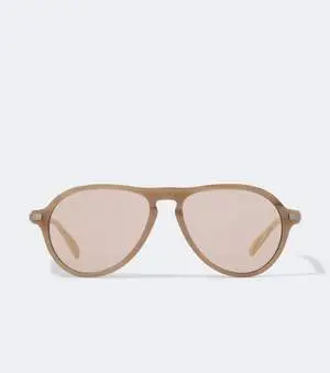 Brunello Cucinelli Aviator Sunglasses - Beige