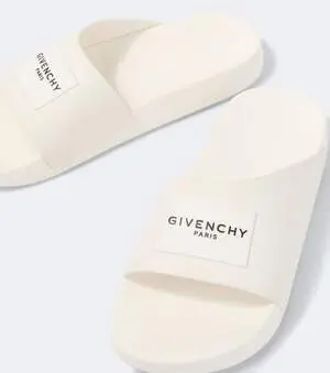Givenchy Label Slides - White