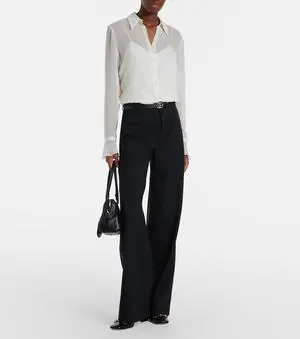 Gucci Medium Leather Shoulder Bag - Black