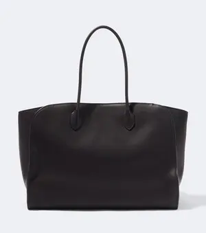 THE ROW Marlo Leather Tote Bag - Black