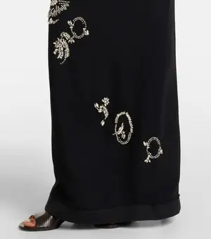 Dries Van Noten Embellished Gown - Black