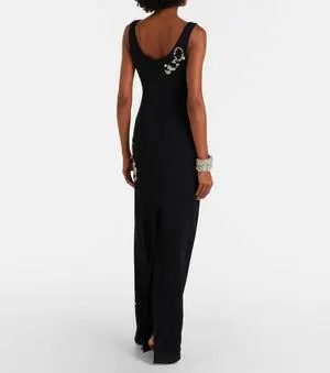 Dries Van Noten Embellished Gown - Black