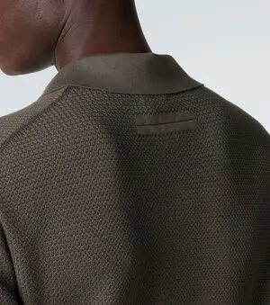 Zegna Knitted Cotton Polo Shirt