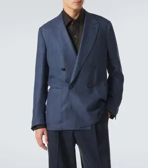 Zegna Linen, Wool And Silk Blazer