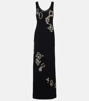 Dries Van Noten Embellished Gown - Black