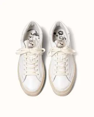 DUKE + DEXTER Plus Court Distressed Sneakers