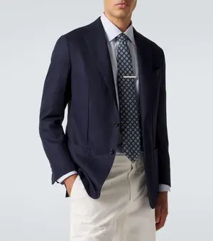 Thom Sweeney Printed Silk Tie