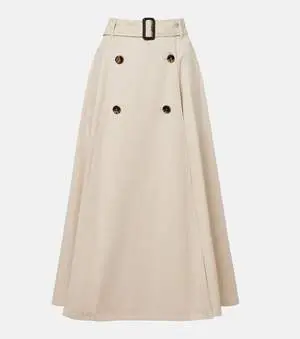 Burberry Button Detailed Skirts